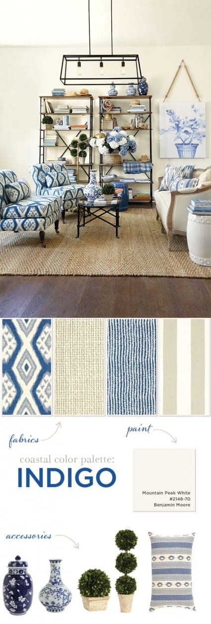 Coastal Color Palette: Indigo - How to Decorate