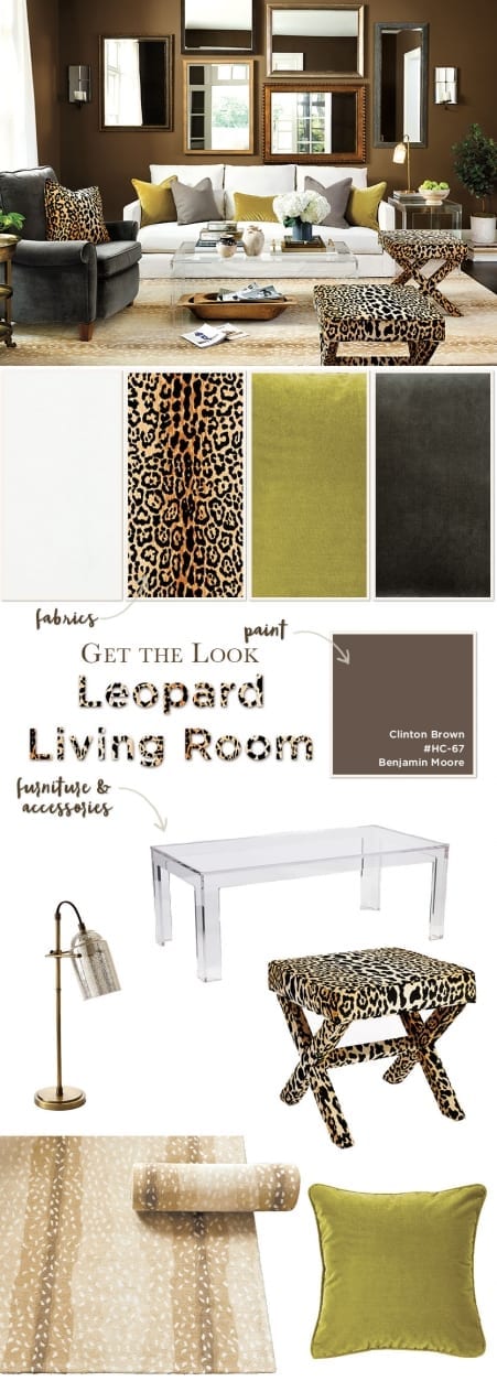 Get the Look: Chic, Leopard Living Room