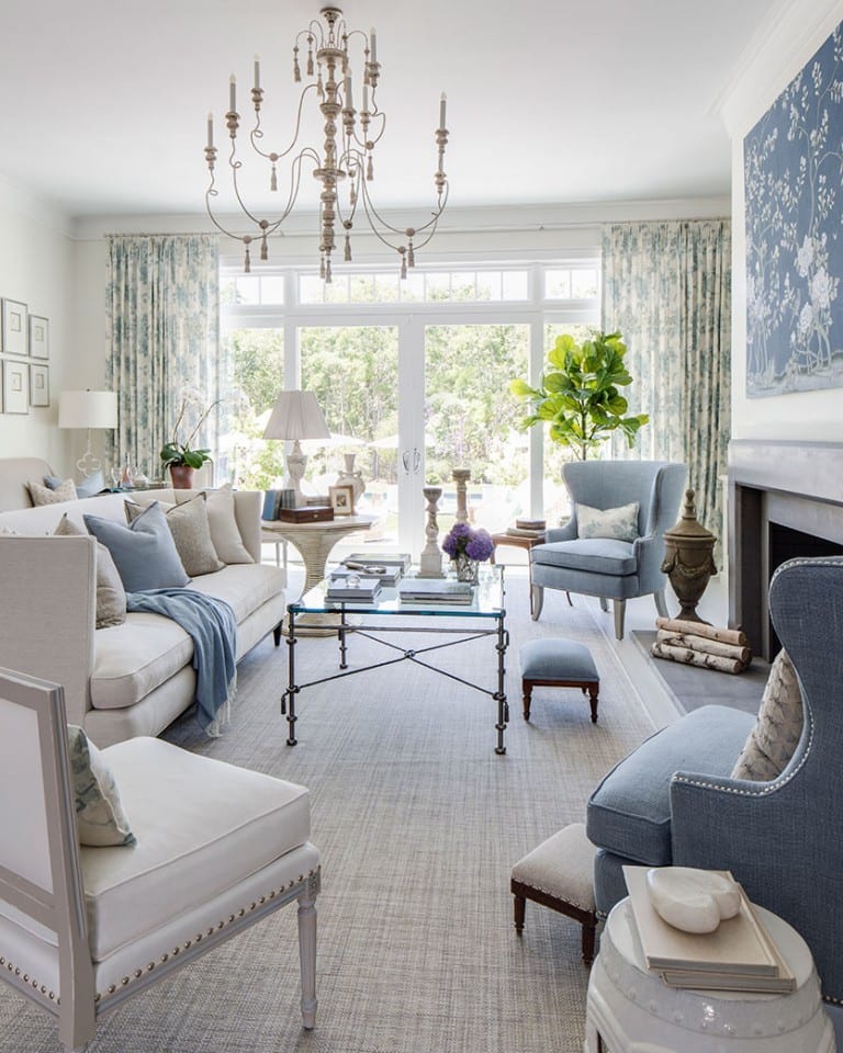 Kate Singer's Living Room at the Hamptons Showhouse
