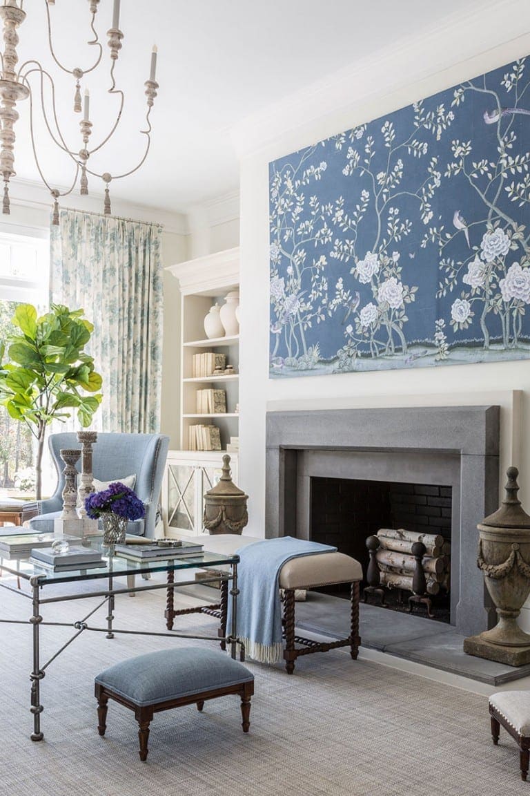 Kate Singer's Living Room at the Hamptons Showhouse